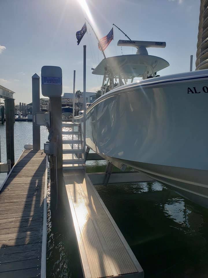 Custom Walkboard With Steps - Shoreline Marine Construction